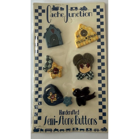 Cache Junction | Office | Cache Junction Handcrafted Semi Stone Buttons ...